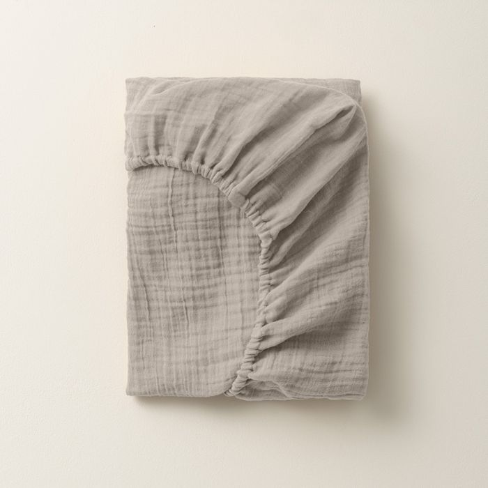 Change mat cover | Grey organic cotton 70x50 | Petite Amelie